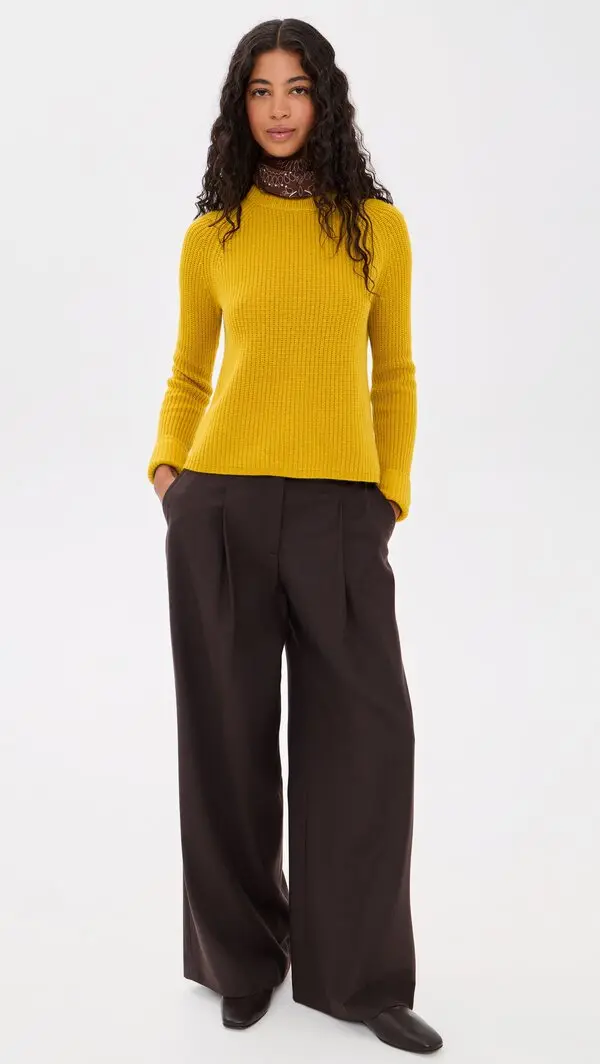 Jenni Kayne Cashmere Fisherman Crewneck Sweater