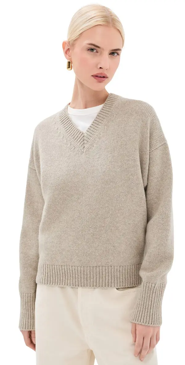 Daughter Sora Slouch V Neck Wool Sweater