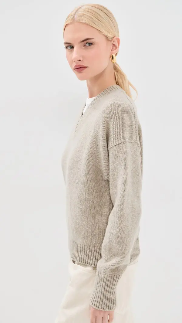 Daughter Sora Slouch V Neck Wool Sweater