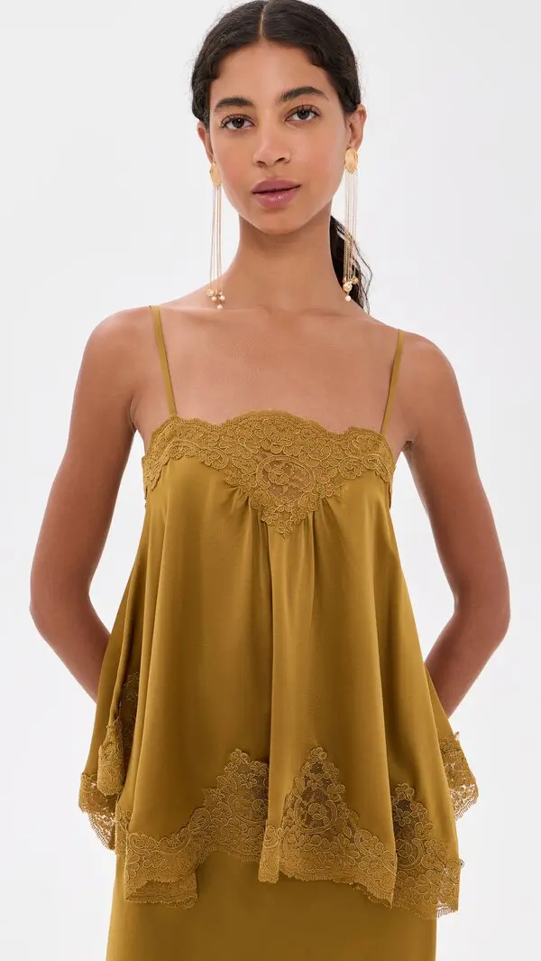 Zimmermann Clash Silk Satin Camisole