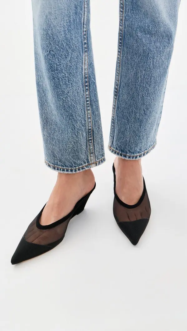 Larroude Loulou Mesh Mules