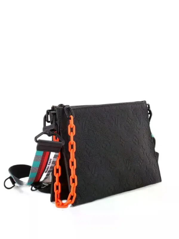 LOUIS VUITTON Trio Pouch Messenger Bag Monogram Canvas And Empreinte Leather Crossbody Bag