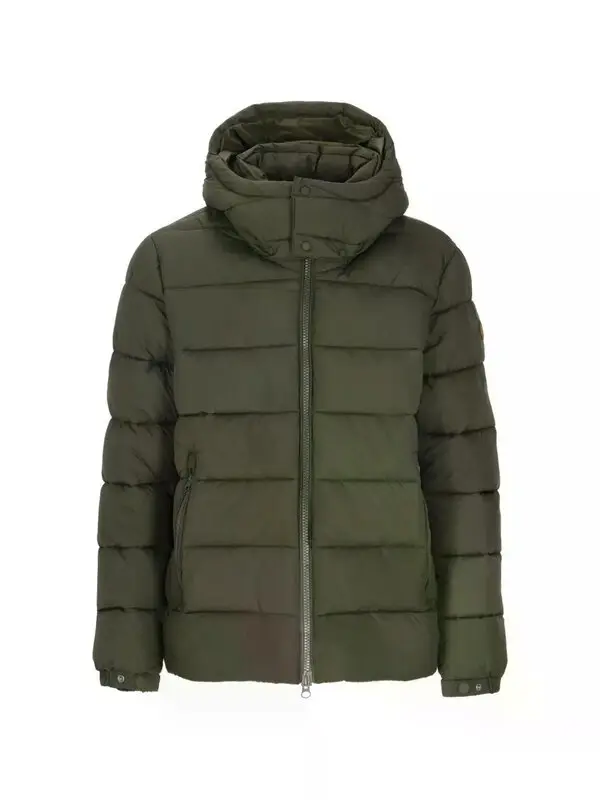 SAVE THE DUCK Quilted Hooded Coat - Green