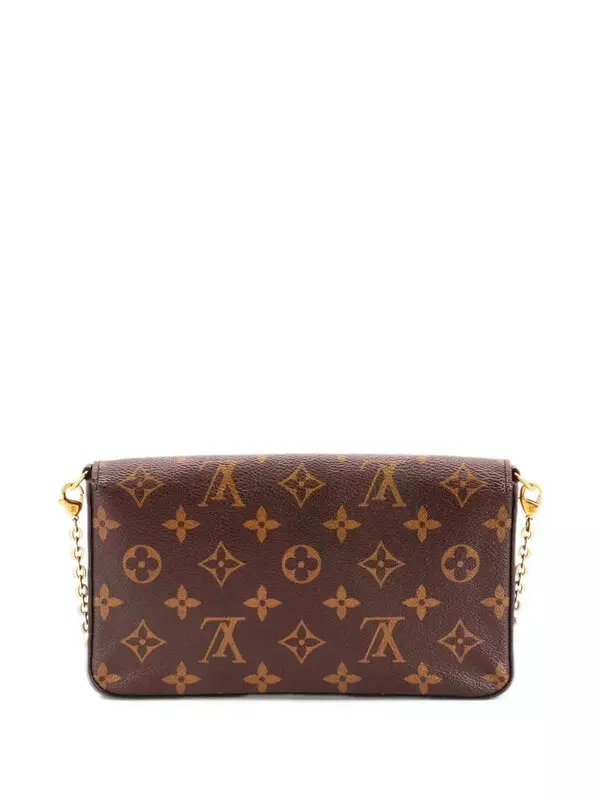 LOUIS VUITTON Felicie Pochette Monogram Canvas Crossbody Bag