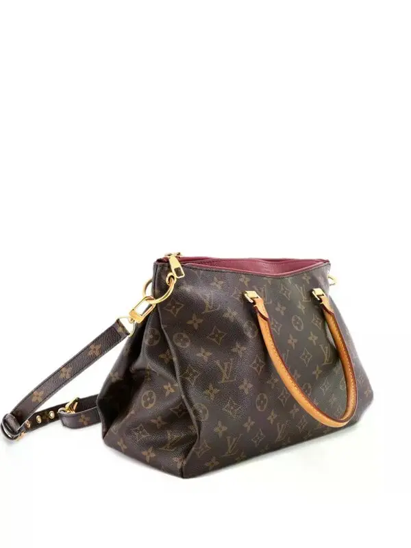 LOUIS VUITTON Pallas Tote Monogram Canvas With Leather Shoulder Bag