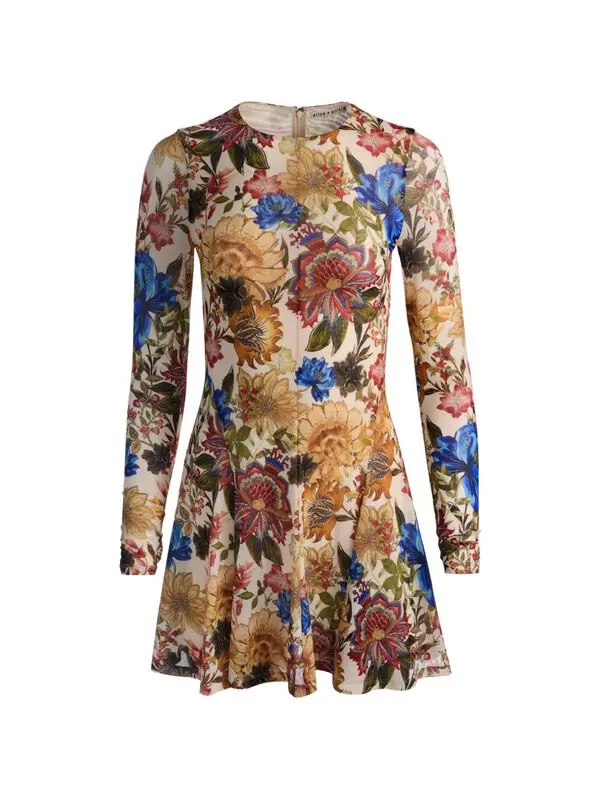 Alice + Olivia Delora Printed Mini Dress - Multi