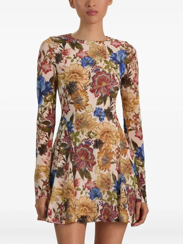 Alice + Olivia Delora Printed Mini Dress