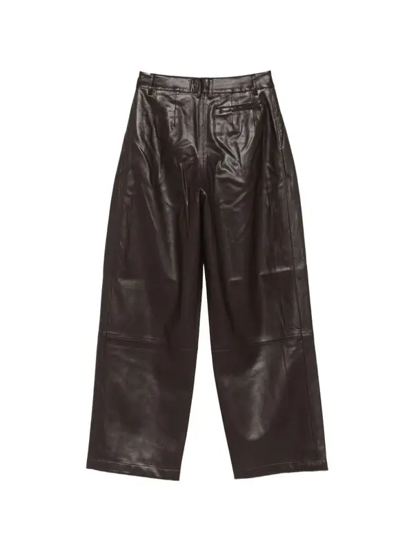 THE FRANKIE SHOP Jeva Faux Leather Trousers