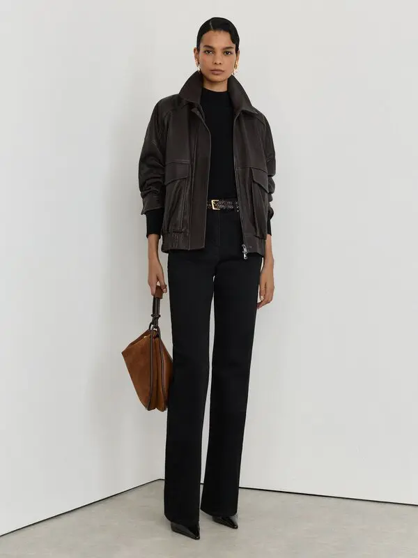 REISS Andi Petite High-rise Bootcut Jeans