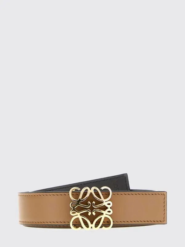 Loewe Anagram Bombé Reversible Belt In Calf Leather With Monogram Buckle