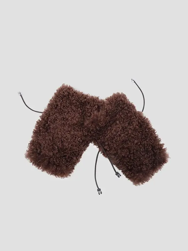 GANNI Gloves - Brown