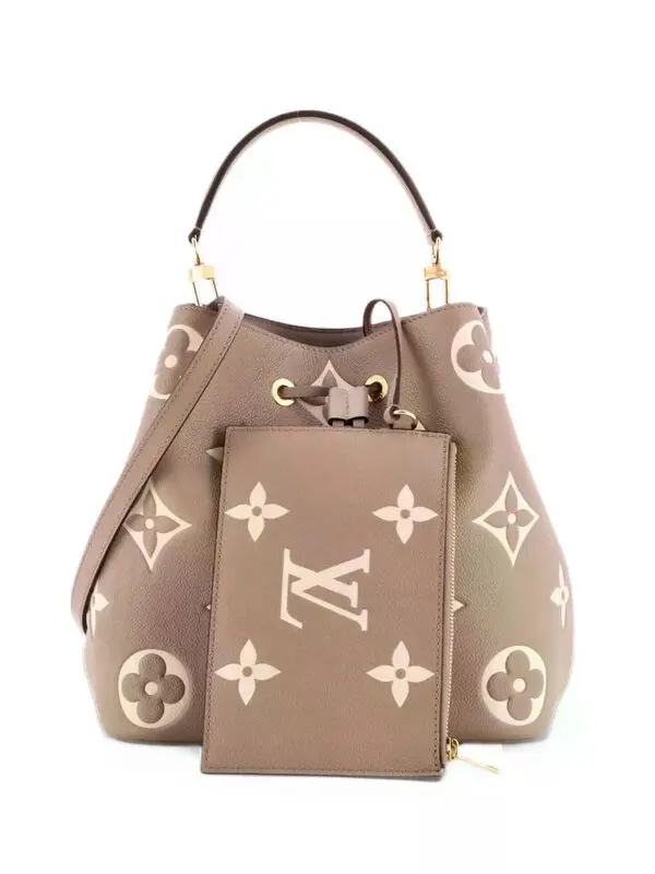 LOUIS VUITTON Neonoe Handbag Bicolor Monogram Empreinte Giant Mm Bucket Bag