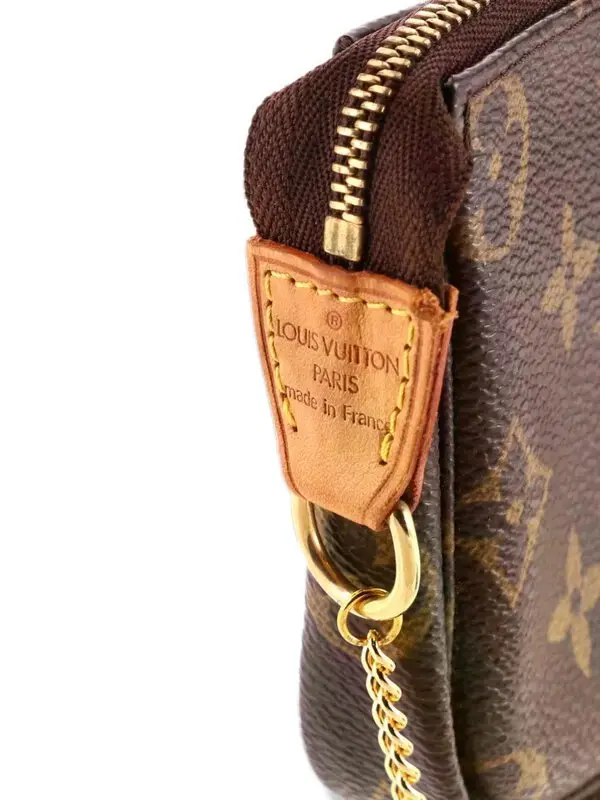 LOUIS VUITTON Pochette Accessoires Monogram Canvas Mini Clutch Bag