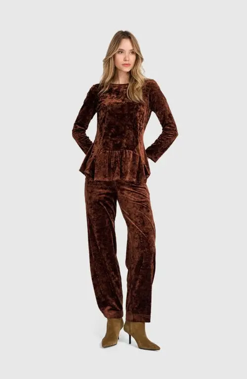 Alembika Crushed Velvet Flow Pants