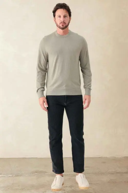 27 Miles Malibu Andrea Tissue Weight Cashmere Crewneck Sweater