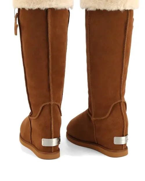 NAKED WOLFE Melrose Suede Boots - Tan