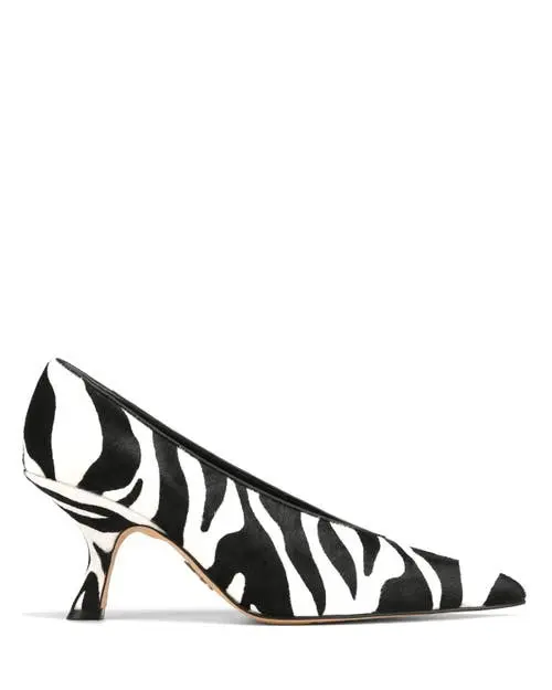 NAKED WOLFE Hero Pony Heels - Zebra