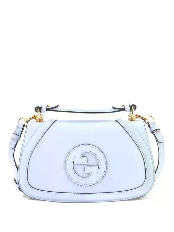 Gucci Blondie Nm Top Handle Bag Leather Medium Satchel - Blue