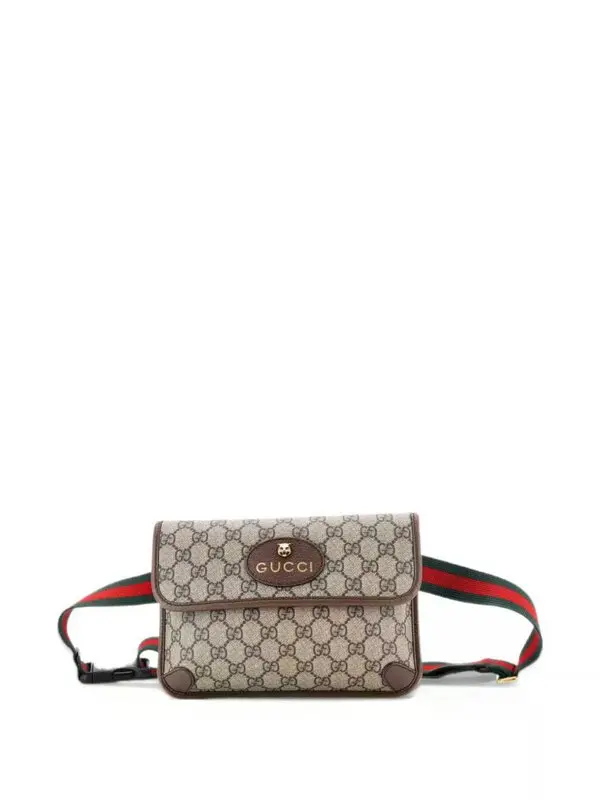 Gucci Neo Vintage Flap Gg Coated Canvas Belt Bag