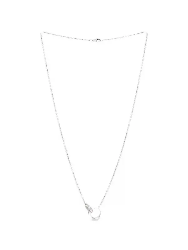 Cartier Love Interlocking 18k White Gold Necklace