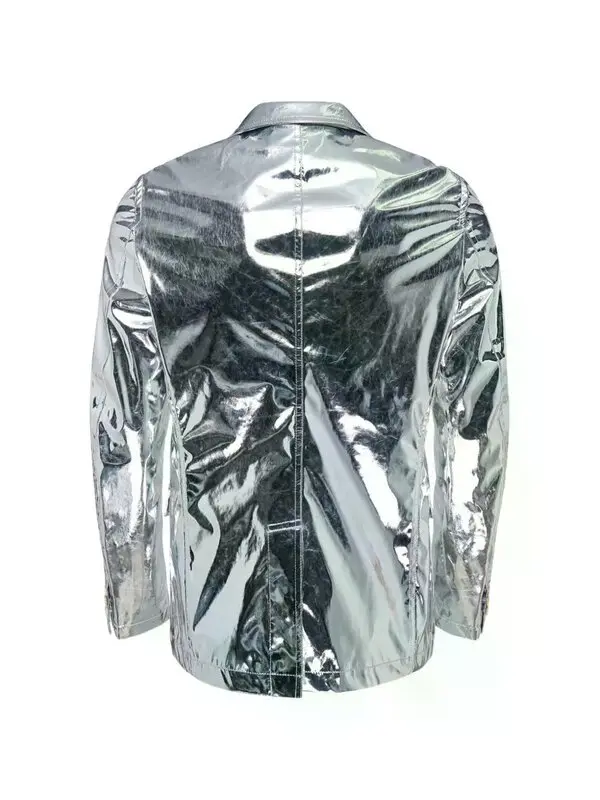 Comme Des Garçons Metallic-effect Single-breasted Blazer