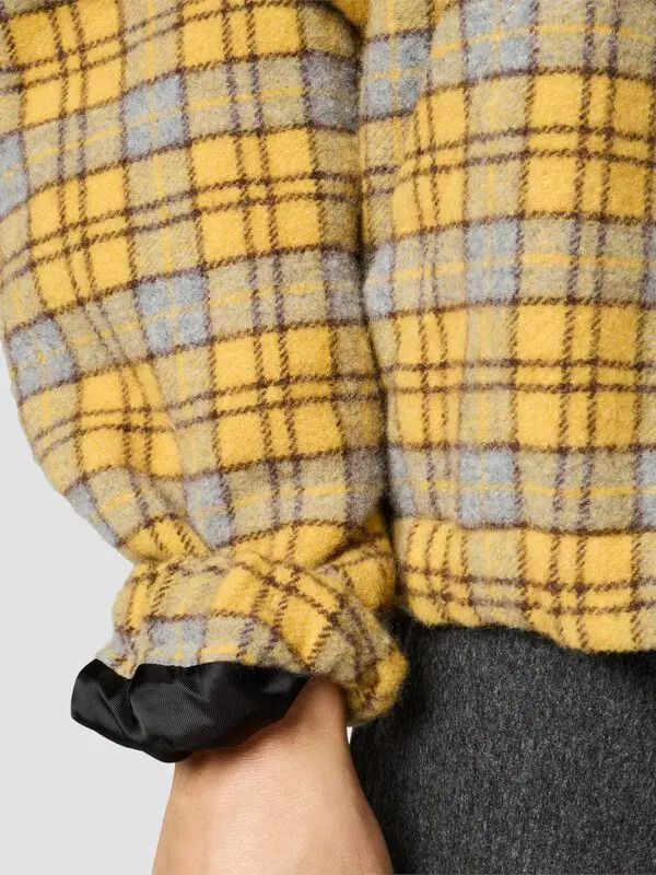 Miu Miu Plaid Blouson Jacket