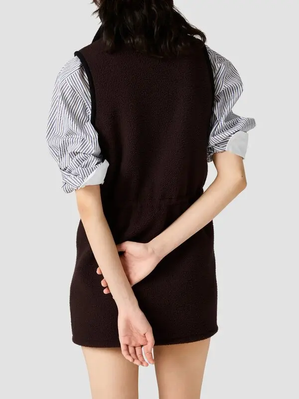 Miu Miu Fleece Dress - Brown