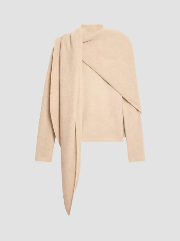 Theory Astor Wool Blend Scarf Top