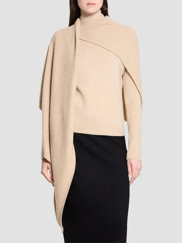 Theory Astor Wool Blend Scarf Top