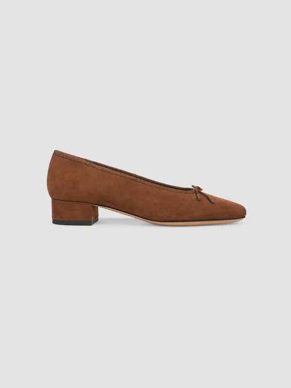 Vince Vikki 10mm Suede Pumps - Deep Hazelnut