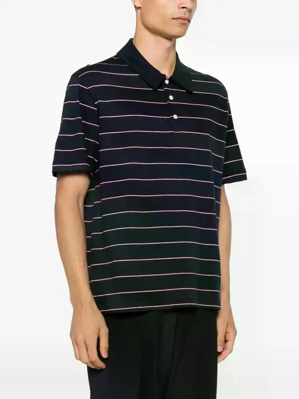 A.p.c. Striped Short-sleeve Polo Shirt