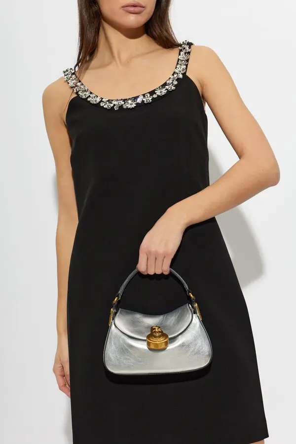 Marc Jacobs Signet Turnlock Mini’ Leather Bag