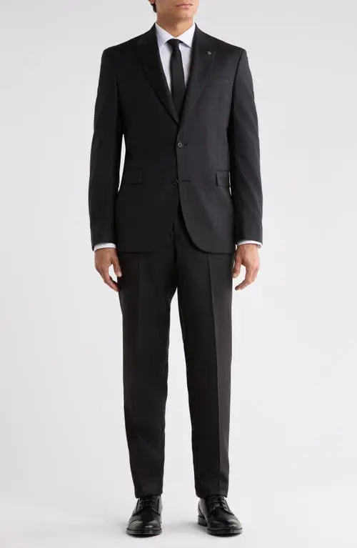 ALLSAINTS Rawdon Slim Fit Wool Peak Lapel Suit - Black