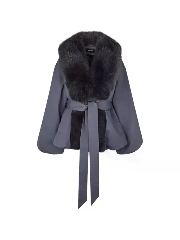 ROTATE BY BIRGER CHRISTENSEN Faux-fur Collar Jacket