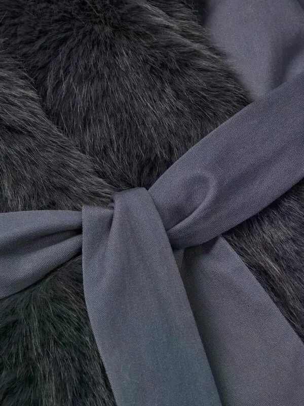 ROTATE BY BIRGER CHRISTENSEN Faux-fur Collar Jacket