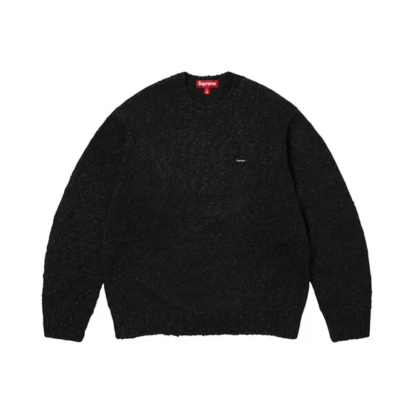 Supreme Bouclé Small Box Sweater - Black