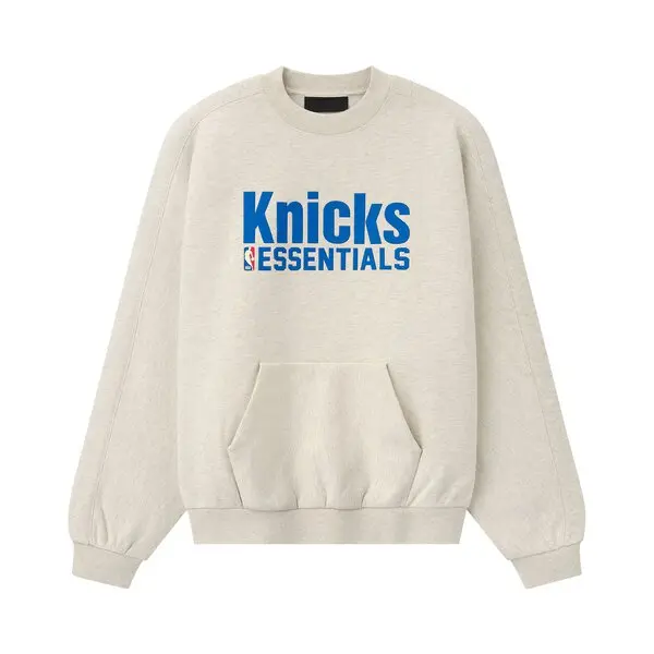 Fear Of God Knicks 90s Relaxed Crewneck 'marble Heather