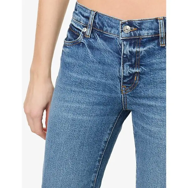 FRAME The Rodeo Low-rise Cotton Denim Jeans
