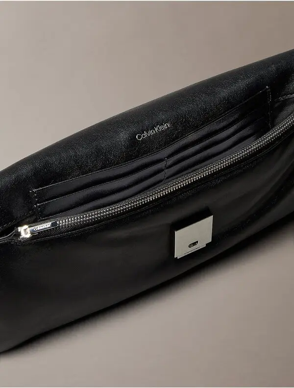 Calvin Klein Emblem Logo Padded Clutch