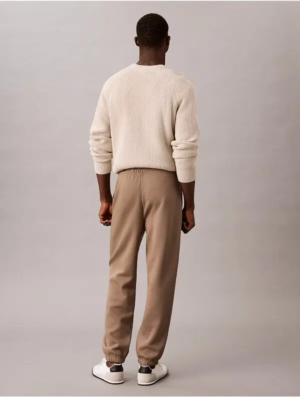 Calvin Klein Monologo Fleece Joggers - Walnut