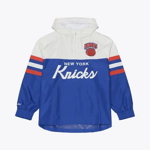 Mitchell & Ness New York Knicks Head Coach Lightweight Anorak Quarter-zip Windbreaker