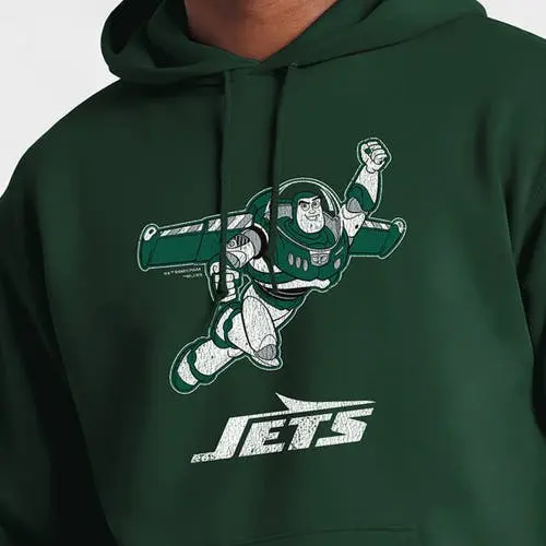 Champion Disney X New York Jets Powerblend Full Front Sweatshirt