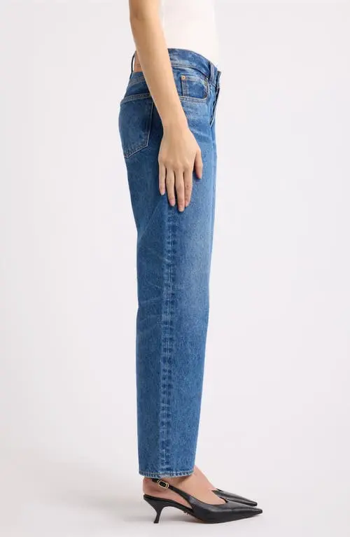 Moussy Vintage Pier Low Rise Straight Leg Jeans