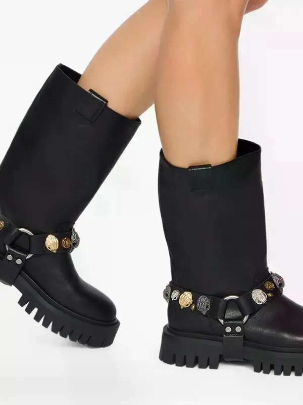 Kurt Geiger Eagles Harness Biker Boots