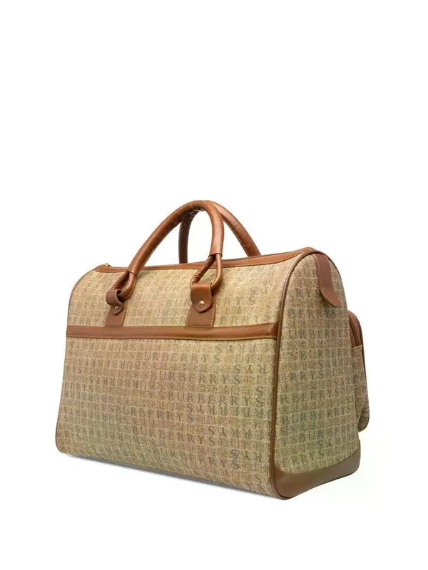 Burberry 20th Century Logo Printed Canvas Travel Bag