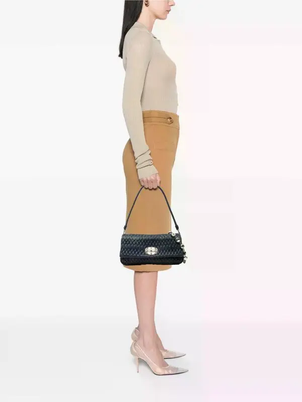Miu Miu 2010-2026 Matelasse Nappa Crystal Chain Satchel
