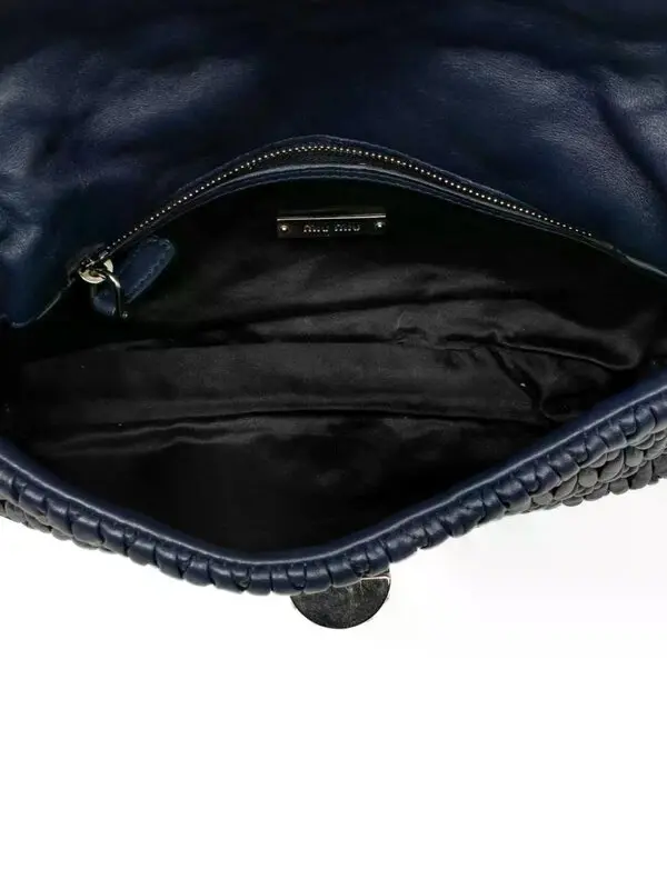 Miu Miu 2010-2026 Matelasse Nappa Crystal Chain Satchel