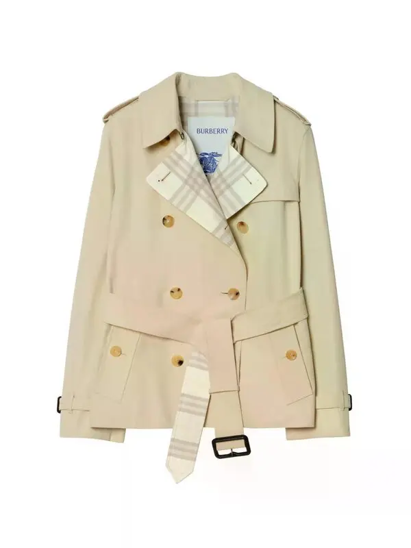 Burberry Gabardine Lakefield Trench Jacket - Neutrals