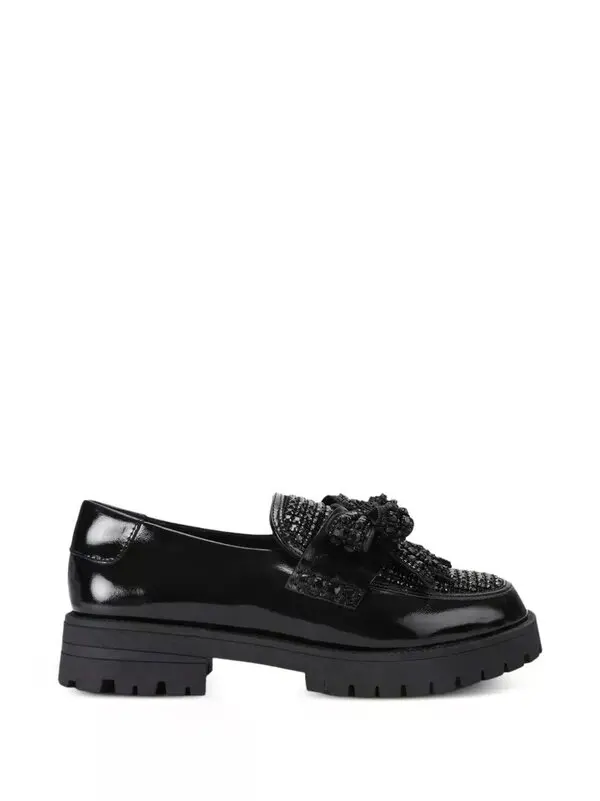 Kurt Geiger Bow Crystal Loafers - Black