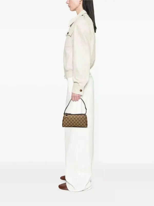 Gucci 2000-2015 Gg Canvas Abbey D Ring Pochette Handbag